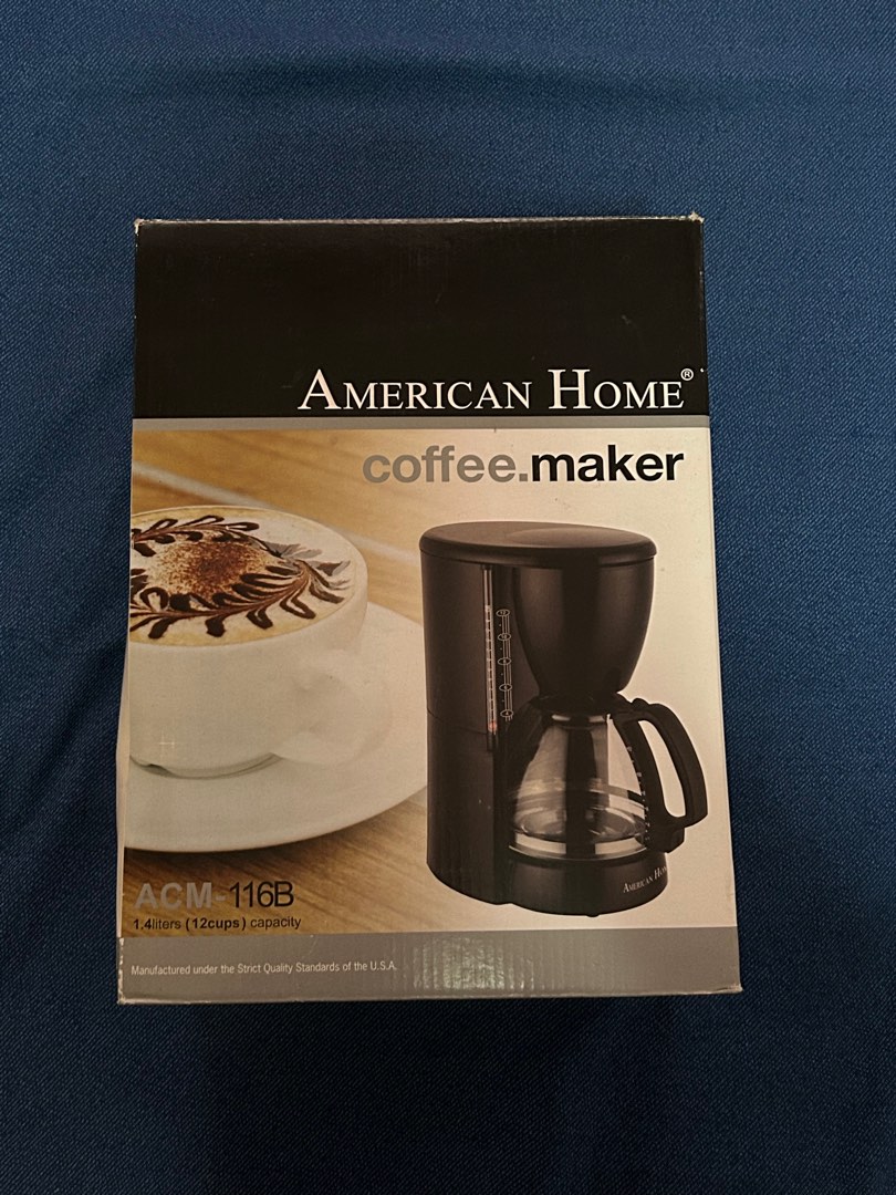 American Home Coffee Maker ACM-116 Black, TV & Home Appliances, Kitchen ...