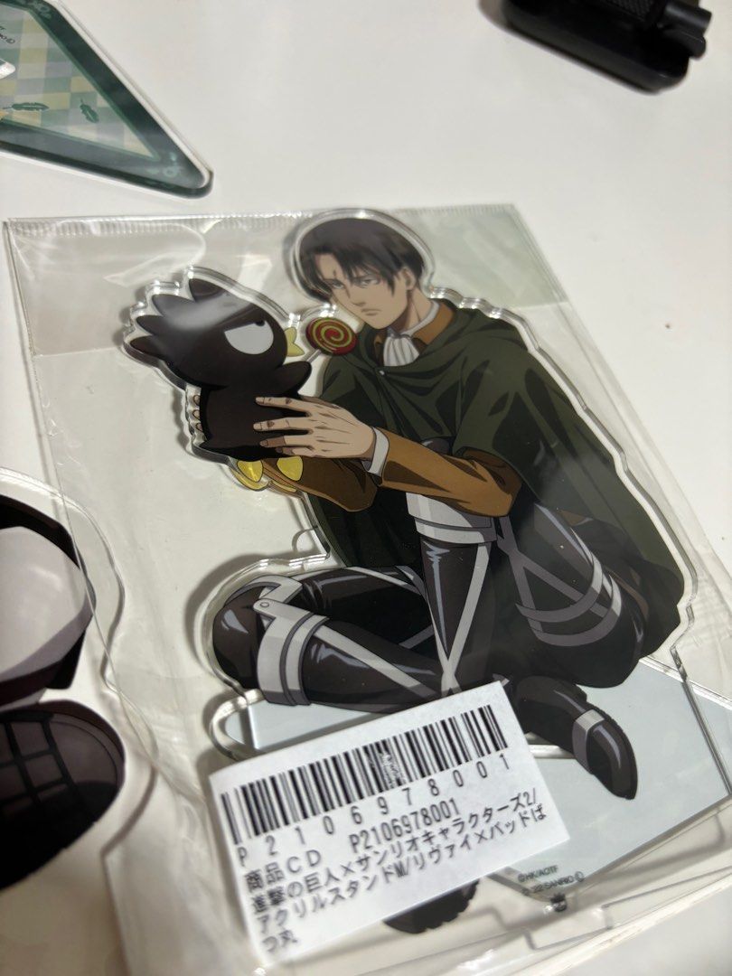 AOT x Sanrio attack on Titan captain Levi x badztmaru acrylic stand ...