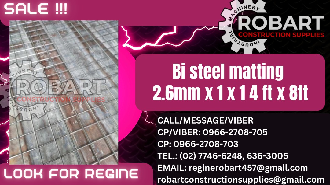 Bi steel matting 2.6mm x 1 x 1 4 ft x 8ft, Commercial & Industrial ...