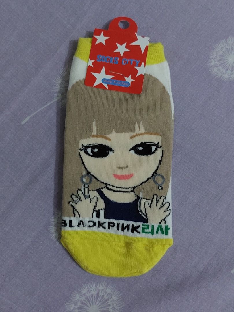BLACKPINK Lisa Korean Socks, Hobbies & Toys, Memorabilia & Collectibles ...