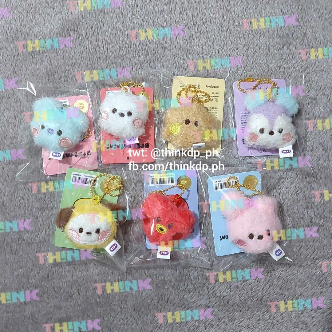 BT21 Minini Plush Keyring FACE ( bts rj shooky chimmy cooky ), Hobbies & Toys, Memorabilia ...