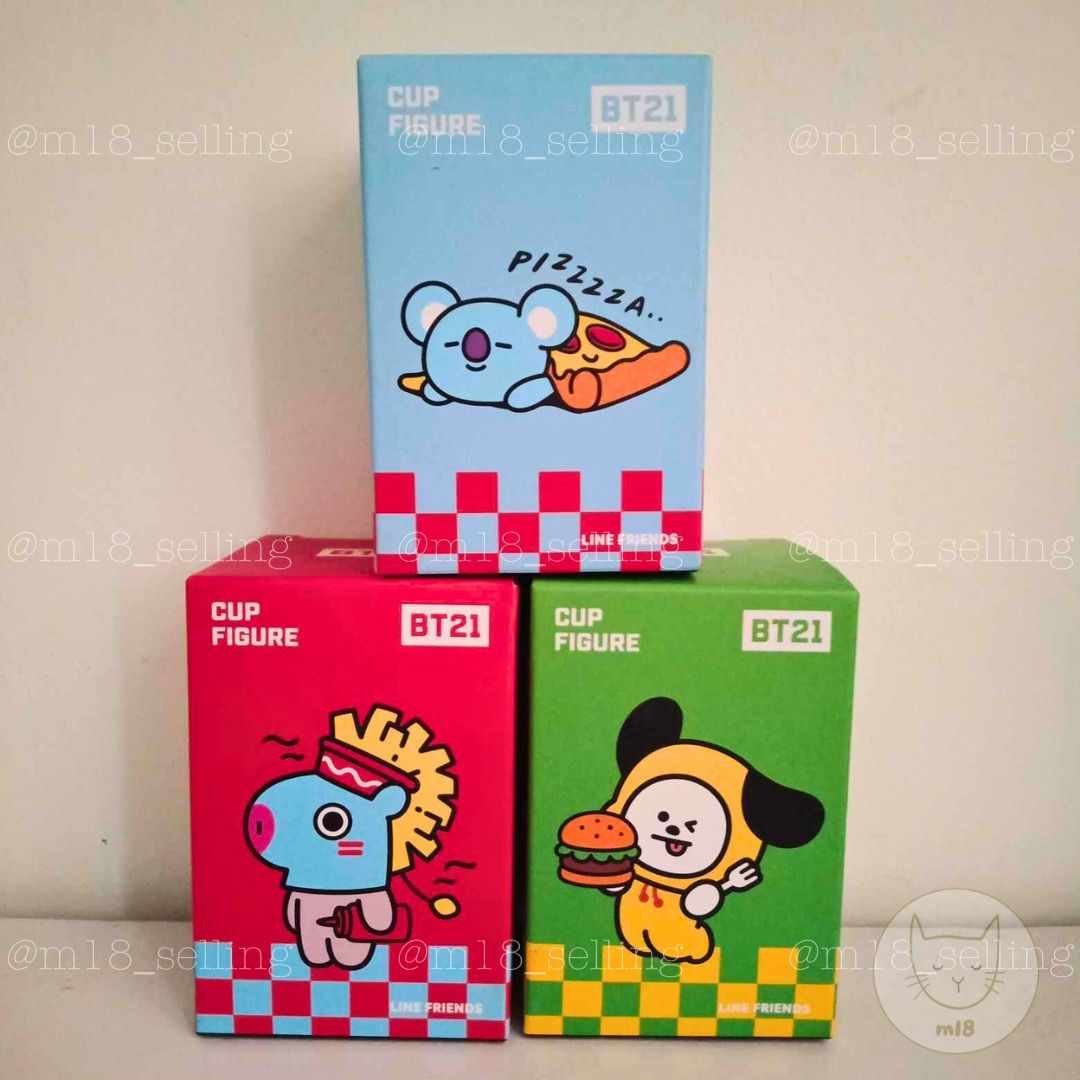 JULY SALE! BTS BT21 x LINE FRIENDS CHARACTER CUP FIGURES (CHIMMY, MANG, KOYA), Hobbies & Toys ...