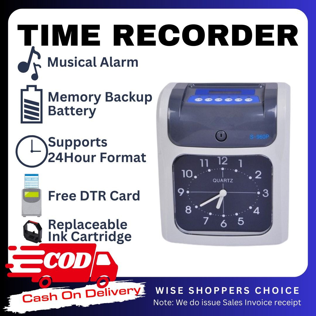 Time Recorder, Bundy clock machine for payroll system, Time attendance ...