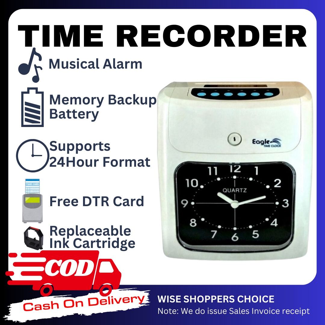 Time Recorder, Bundy clock machine for payroll system, Time attendance ...