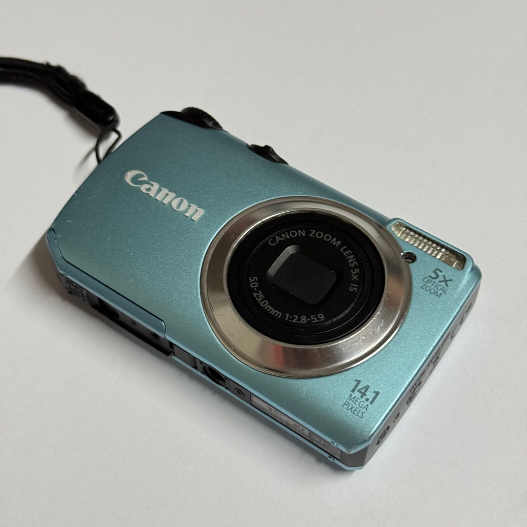 RARE Canon PowerShot A3200 Sky Blue Digital Camera, Photography ...