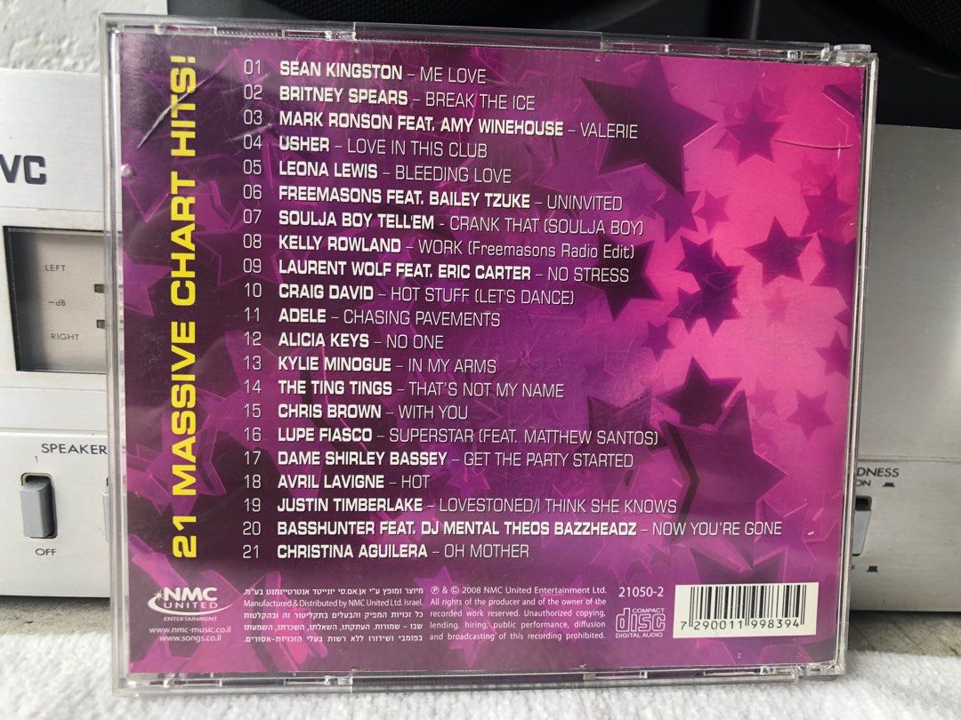 CD Hits 2008 21 Massive Chart Hits! CD-1, Hobbies & Toys, Music & Media ...