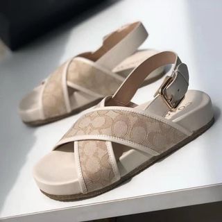 Coach sandals, Women's Fashion, Footwear, Flats & Sandals on Carousell