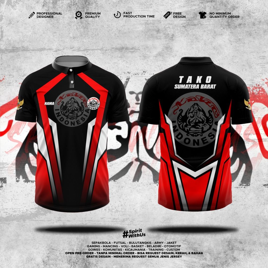 Contoh Desain Jersey Beladiri Terbaru Full Printing Surabaya - 0812. ...