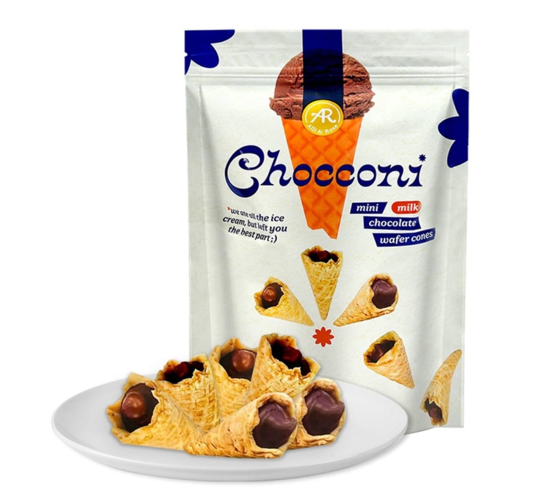 💢包順豐自提💢Costco直購A&R CHOCCONI MILK CHOCO Mini Wafer Cones 397g 牛奶巧克力迷你甜筒 ...