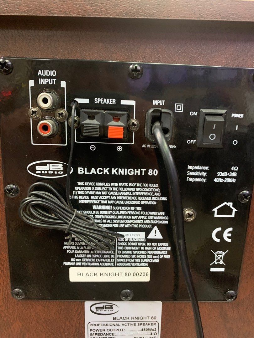 dbAudio Black Knight 80 Integrated Amplified Speaker System, Audio ...