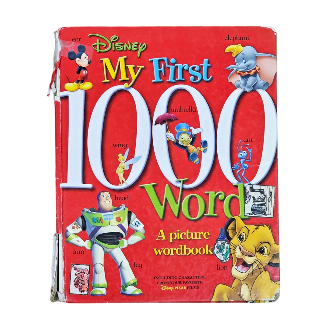 DISNEY My First 1000 Words A Picture Wordbook 兒童彩色硬皮圖書, 興趣及遊戲, 書本 & 文具 ...