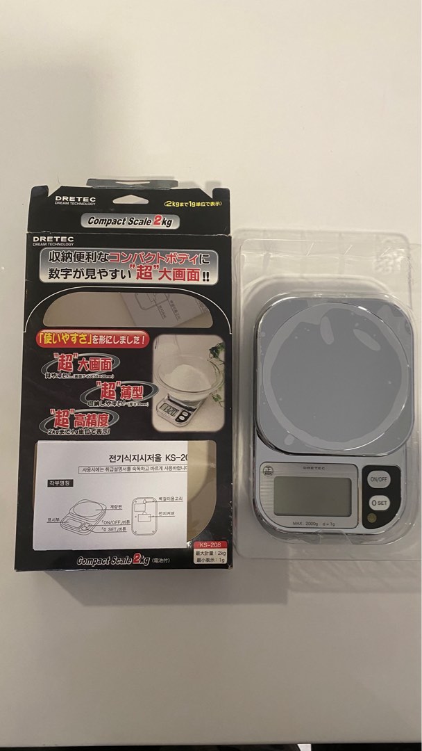 Dretec compact scale 2kg, TV & Home Appliances, Kitchen Appliances ...
