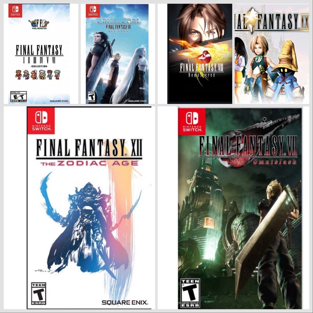 Final fantasy series ( Nintendo Switch) | Crisis Core: Final Fantasy 7 ...
