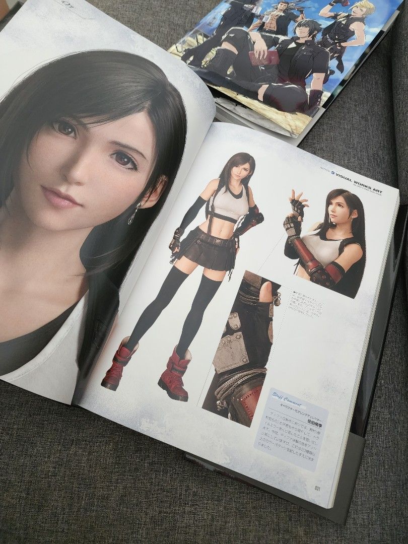 Final Fantasy VII Remake and XV Official Video Game Design Books ...