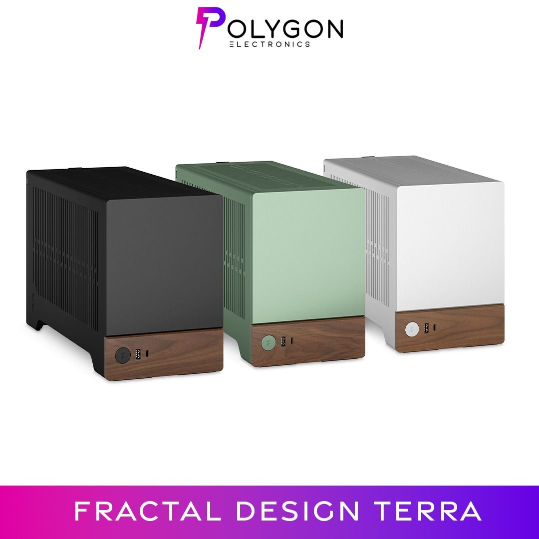 Fractal Design Terra ITX Black / White / JADE Green PC Case mini pc ...