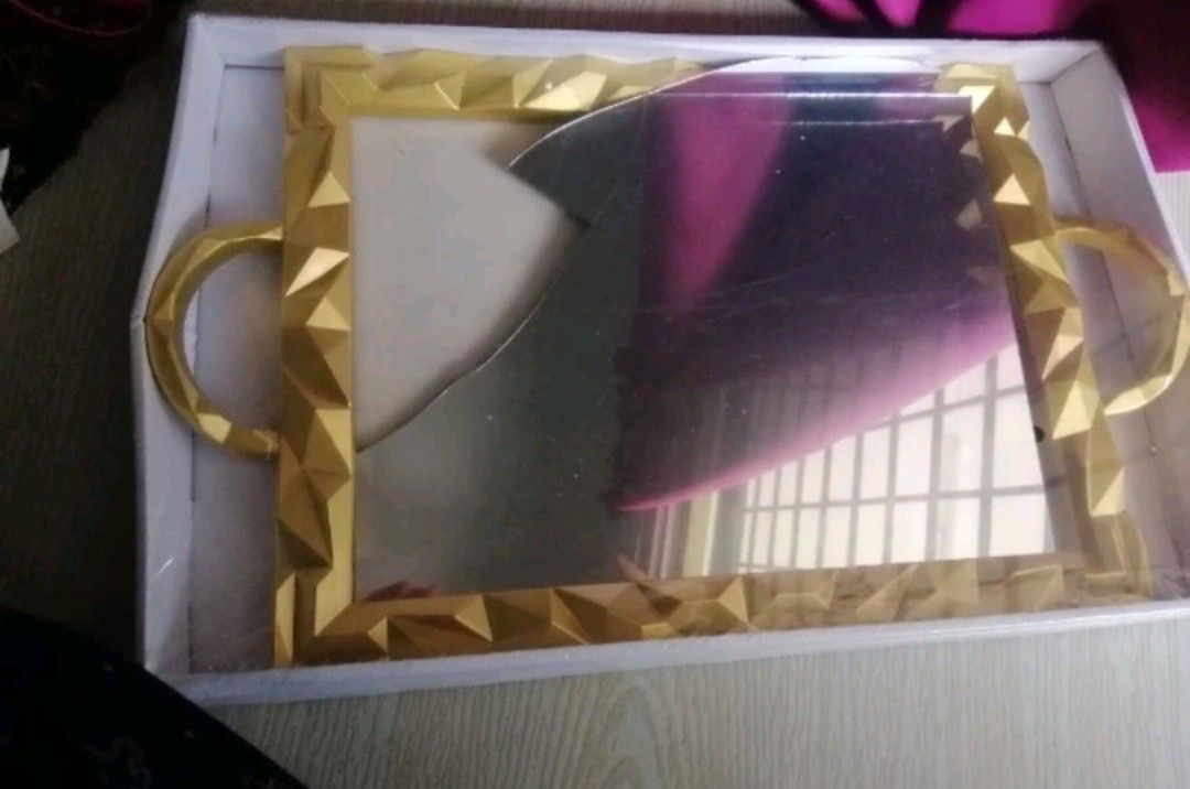 *FREE POST to West Malaysia only / Ready Stock* Square L Shaped Mirror ...