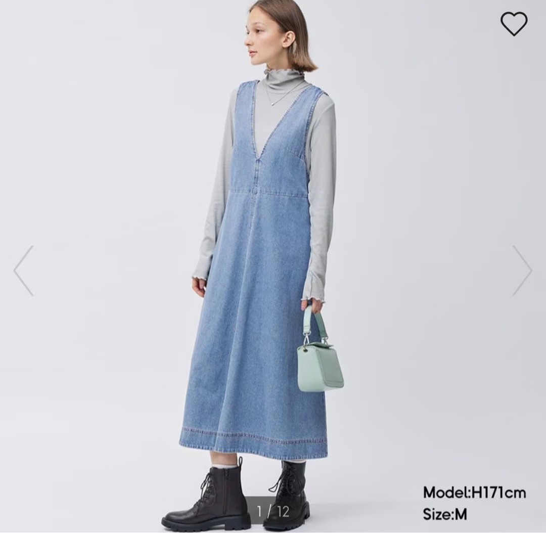 GU Denim Dress | blue dress | GU | Uniqlo, Women's Fashion, Dresses ...