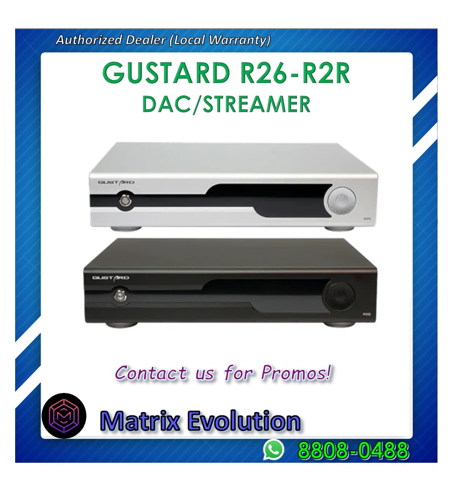 GUSTARD R26 DISCRETE R2R MQA DAC WITH STREAMER / RENDERER, Audio, Other Audio Equipment on Carousell