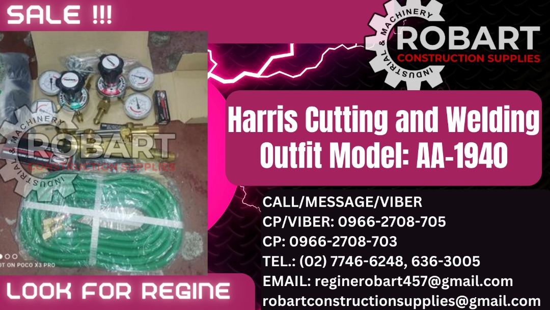 Harris Cutting and Welding Outfit Model: AA-1940, Commercial ...