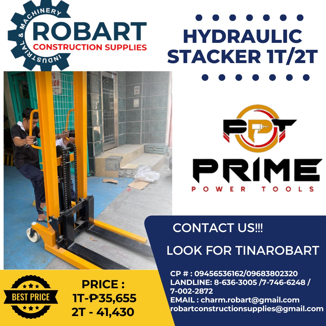 HYDRAULIC STACKER, Commercial & Industrial, Construction Tools ...