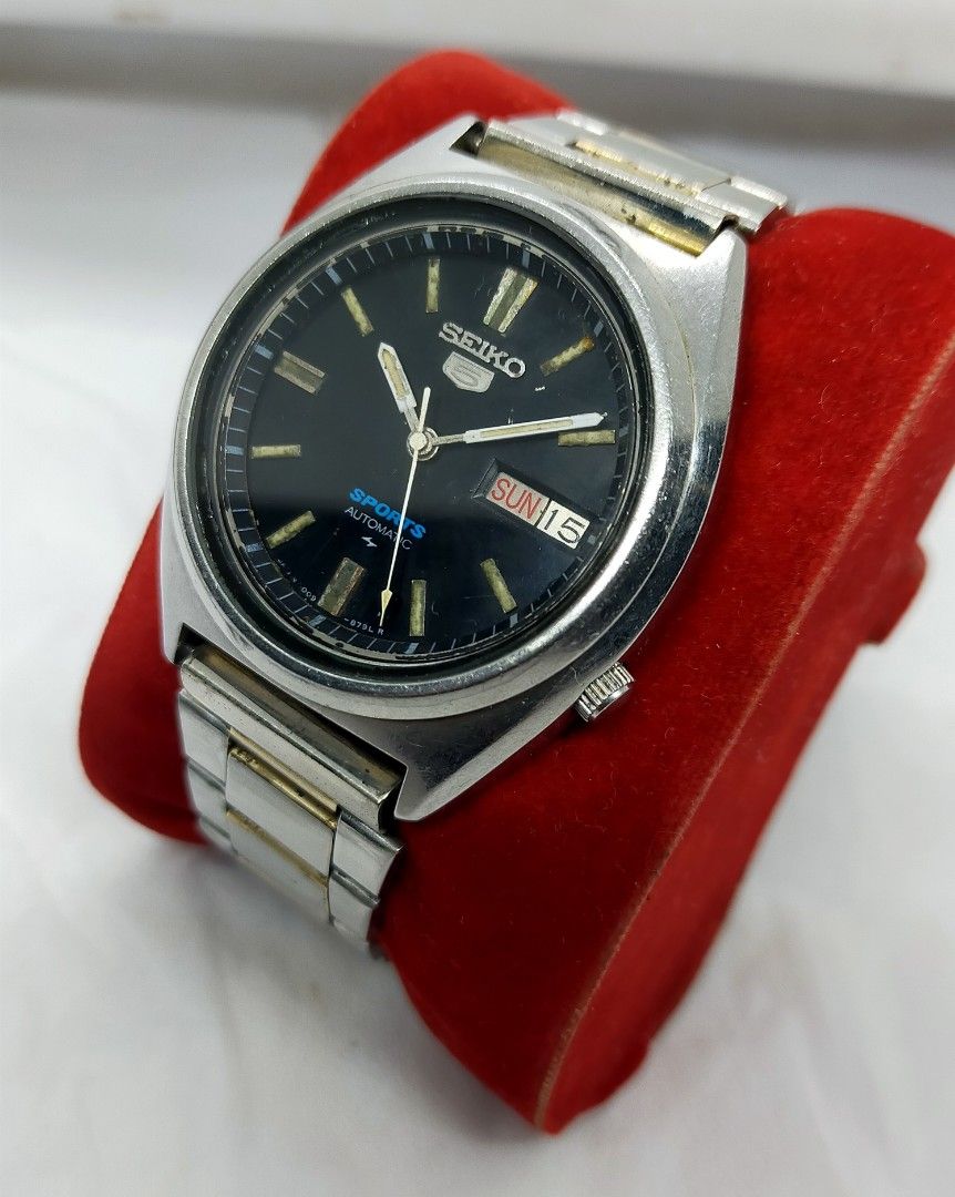 Jam Tangan Seiko 5 Sport Automatic Japan Vintage Cal 7009 Full Original, Fesyen Pria, Jam Tangan ...