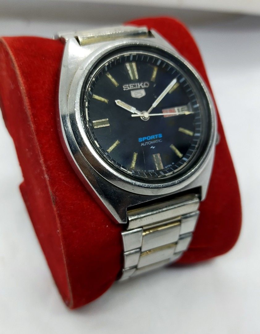 Jam Tangan Seiko 5 Sport Automatic Japan Vintage Cal 7009 Full Original, Fesyen Pria, Jam Tangan ...
