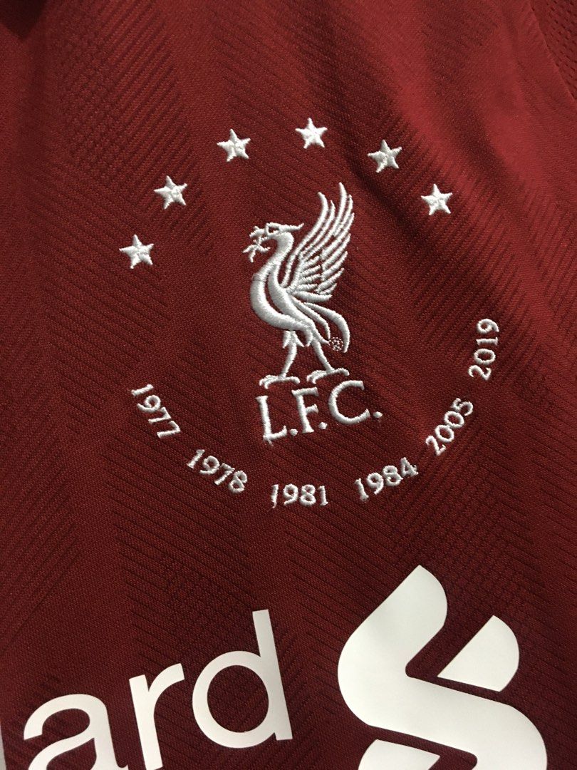 Jersey Bola Original Liverpool FC Home 2018/2019 Six Times Champions ...
