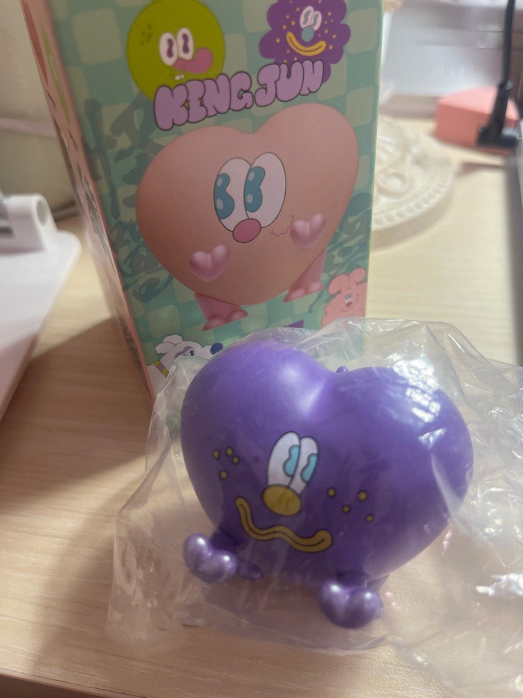 Kinjun x 愛心怪獸 盒玩（未拆袋）, 書籍、休閒與玩具, 玩具、公仔、桌遊在旋轉拍賣