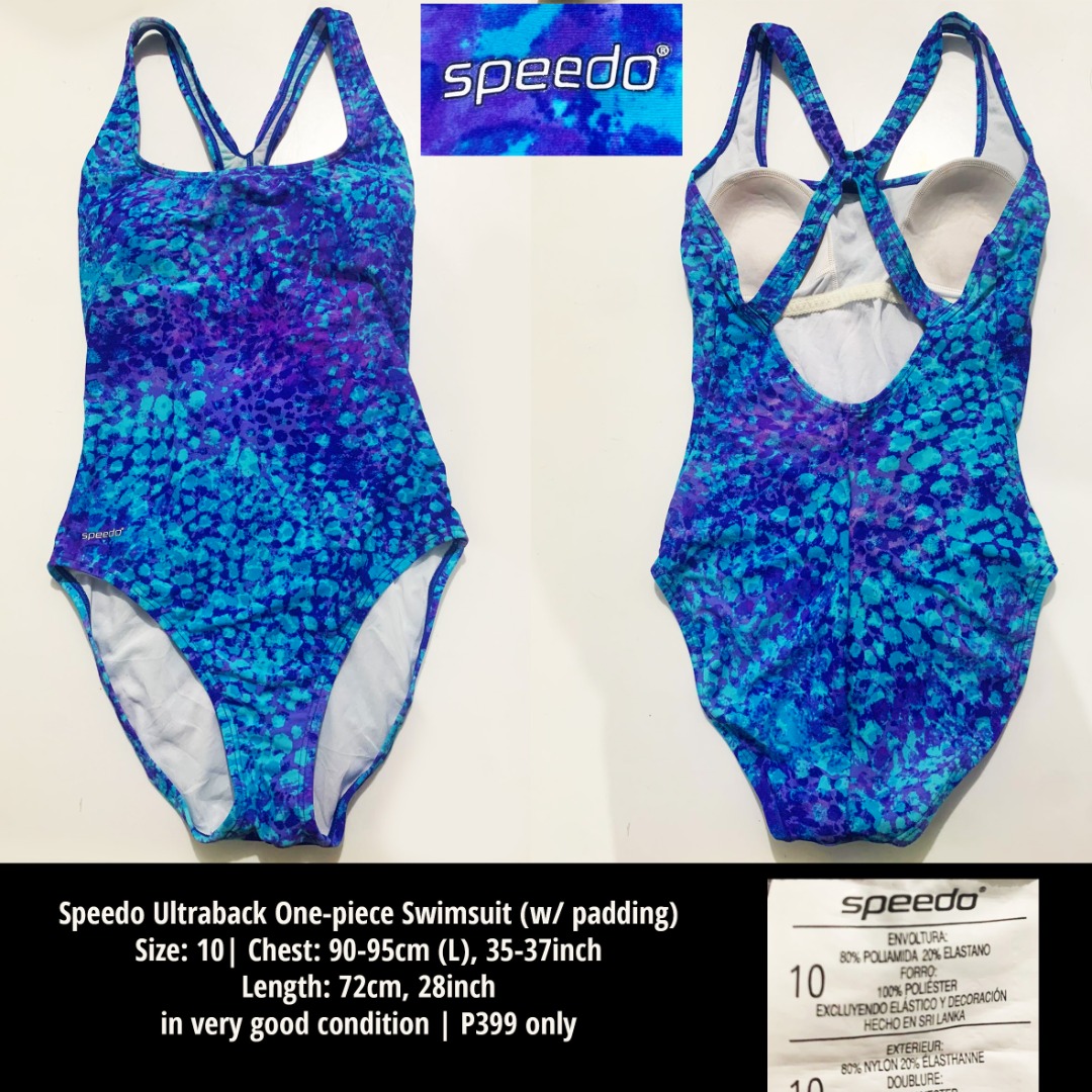 (L) Speedo Ultraback One-piece Swimsuit (w/ padding), Women's Fashion ...