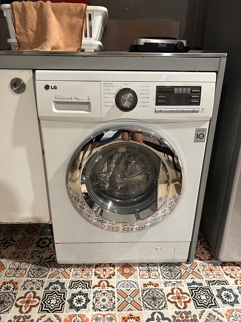 LG 2 in 1 Washing machine and dryer 8/4kg WD- model: 1486ADP3, TV ...