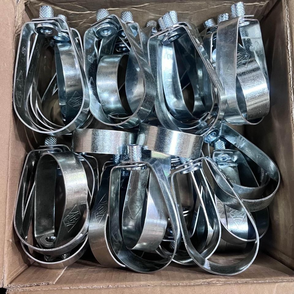 Loop Hangers G.I. Pipe Installation Clamps sizes 1/2” up to 6 ...