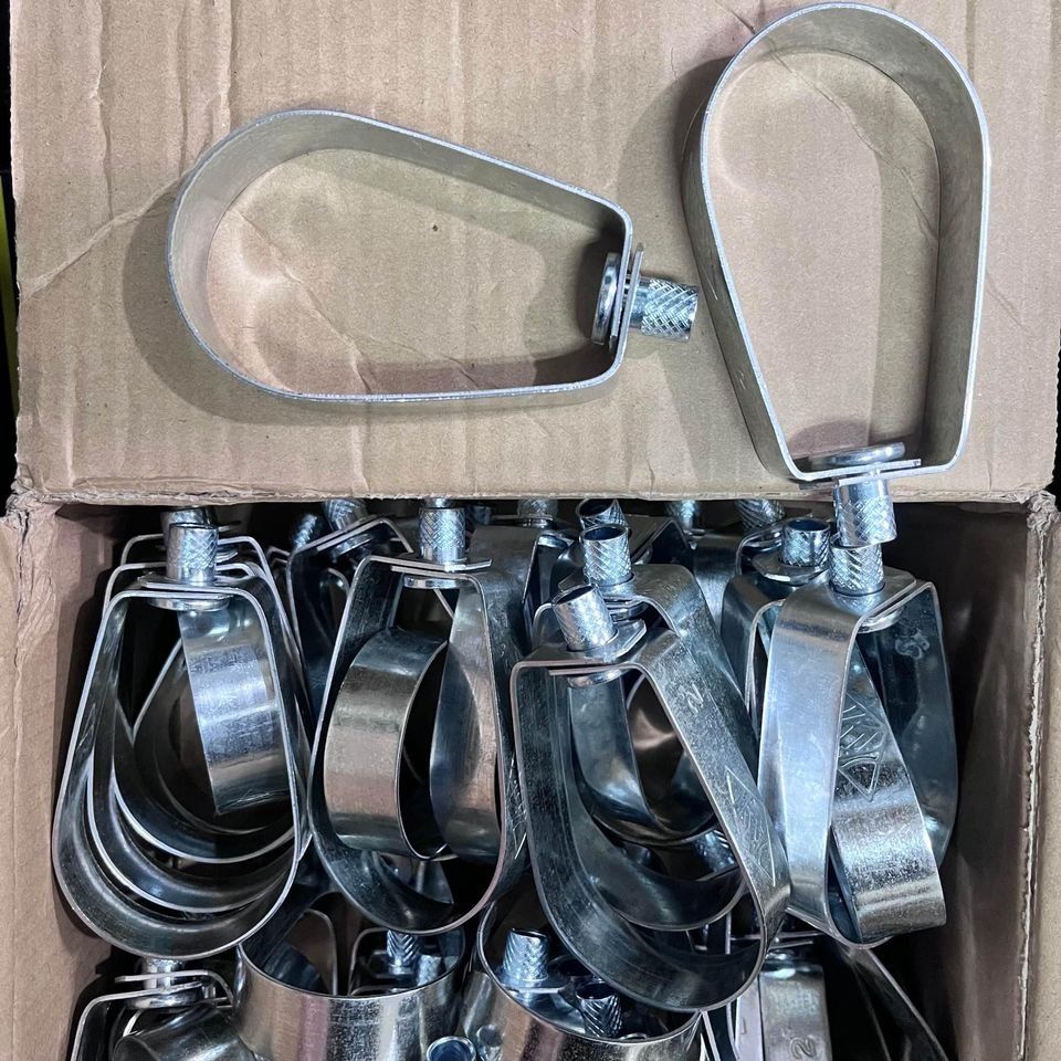 Loop Hangers G.I. Pipe Installation Clamps sizes 1/2” up to 6 ...