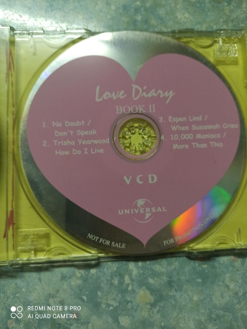 Love Diary Book II CD+VCD, 興趣及遊戲, 音樂、樂器 & 配件, 音樂與媒體 - CD 及 DVD - Carousell