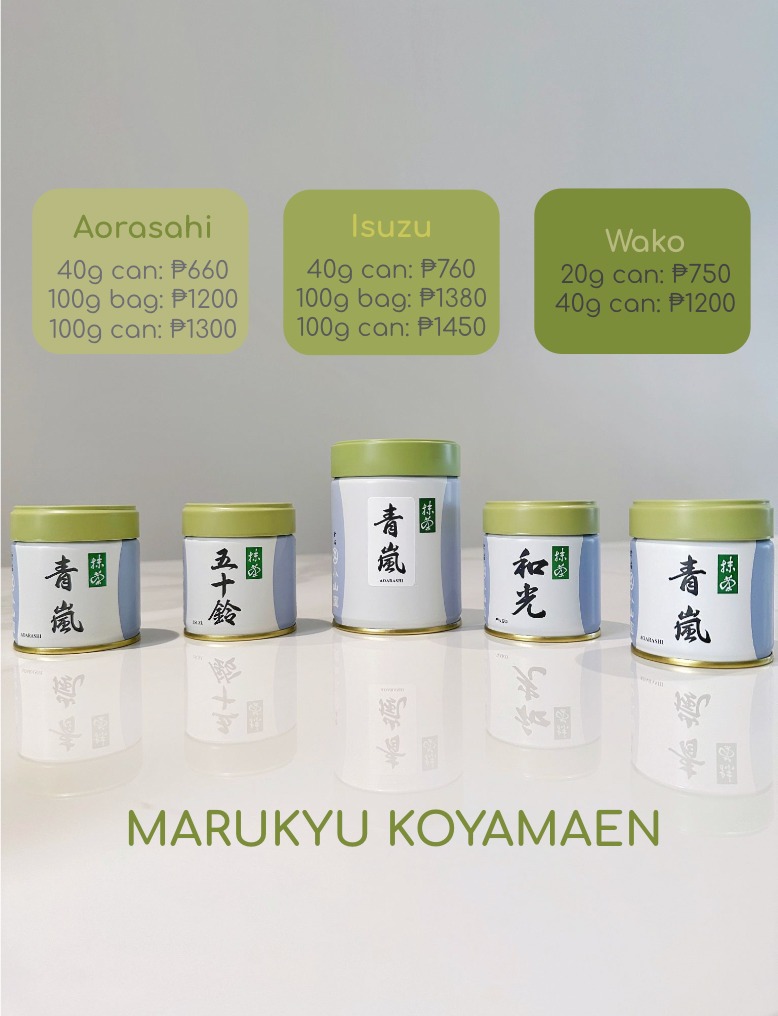 (SOLD) Marukyu Koyamaen Uji Ceremonial Grade Matcha (Aoarashi, Isuzu, Wako), Food & Drinks ...