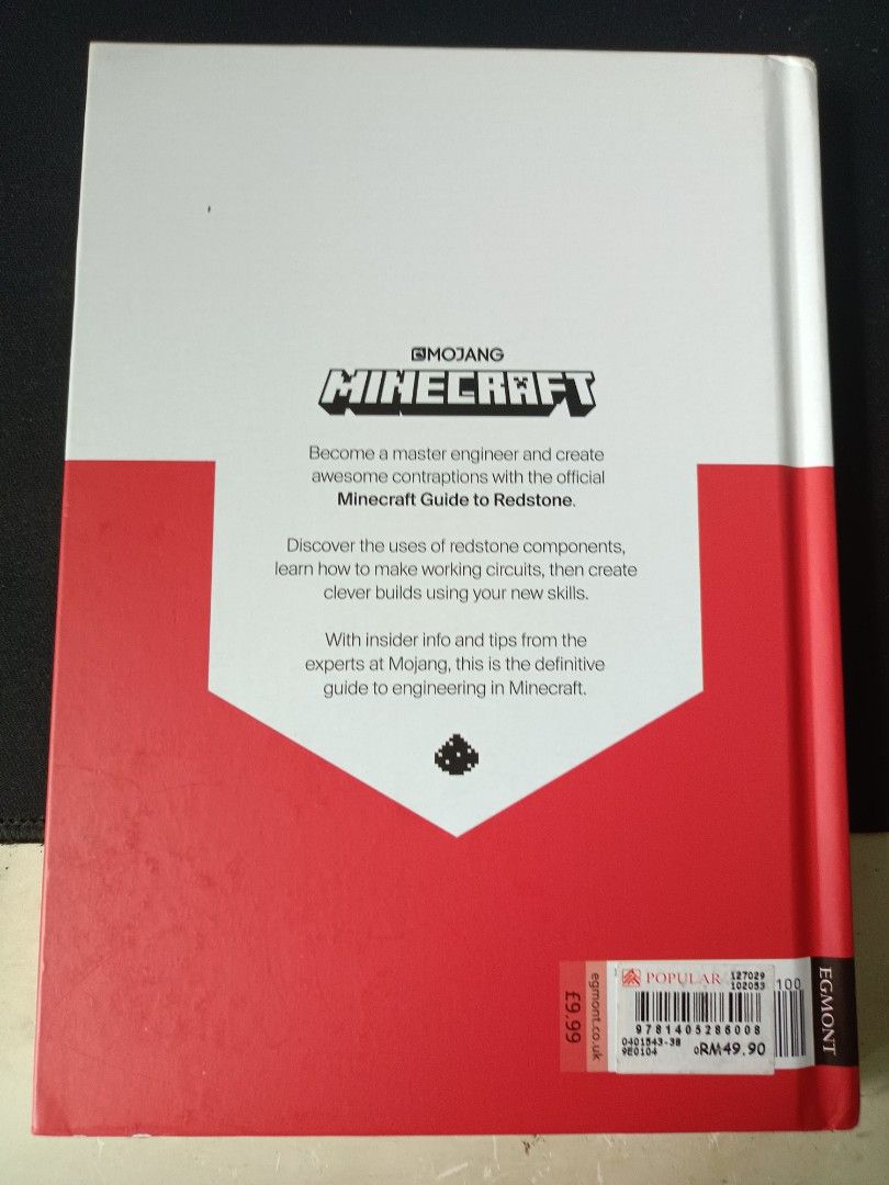 Minecraft Redstone Guide Book Hard Cover, Hobbies & Toys, Books ...
