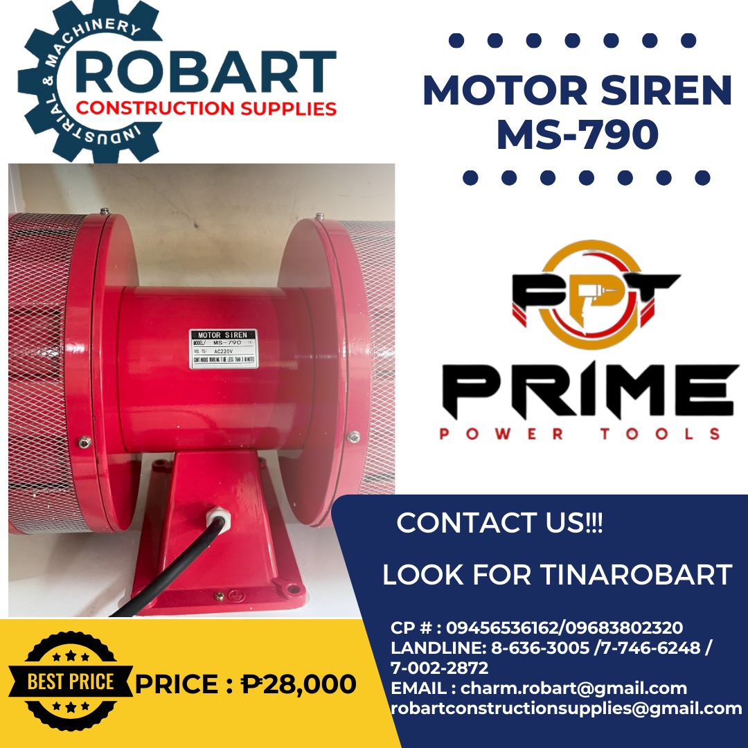 MS 790 MOTOR SIREN, Commercial & Industrial, Construction & Building ...