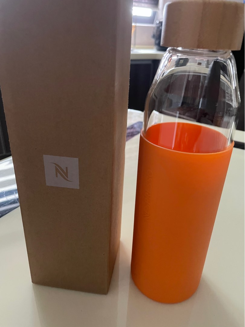 Nespresso glass water bottle, Furniture & Home Living, Kitchenware ...
