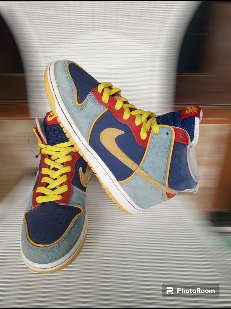 Nike SB Dunk High Pro 'Mr. Pacman' 305050‑471 Size 40, Fesyen Pria ...