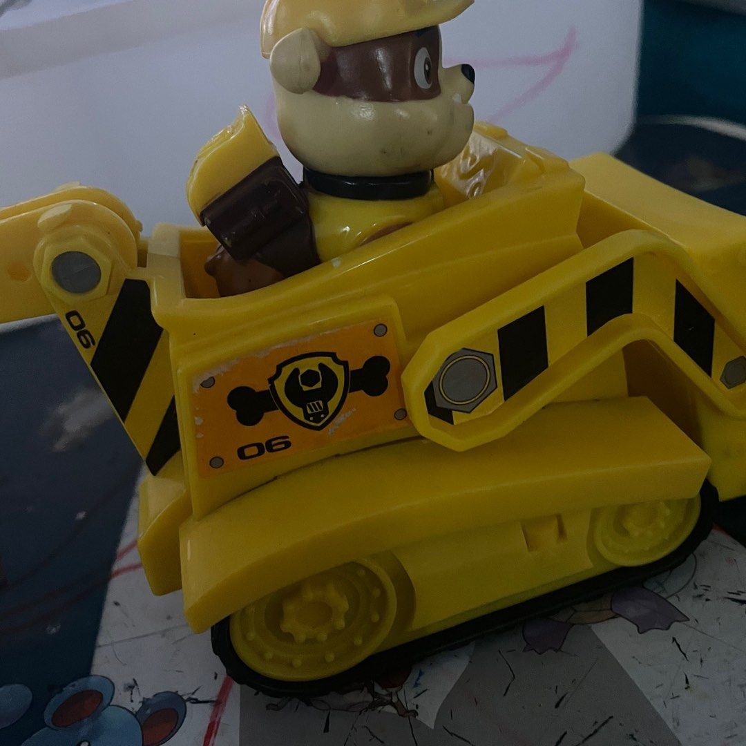 Paw patrol basic vehicle rubble, Bayi & Anak, Mainan & Baby Walker di ...