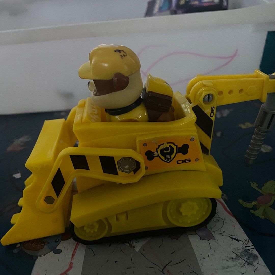 Paw patrol basic vehicle rubble, Bayi & Anak, Mainan & Baby Walker di ...