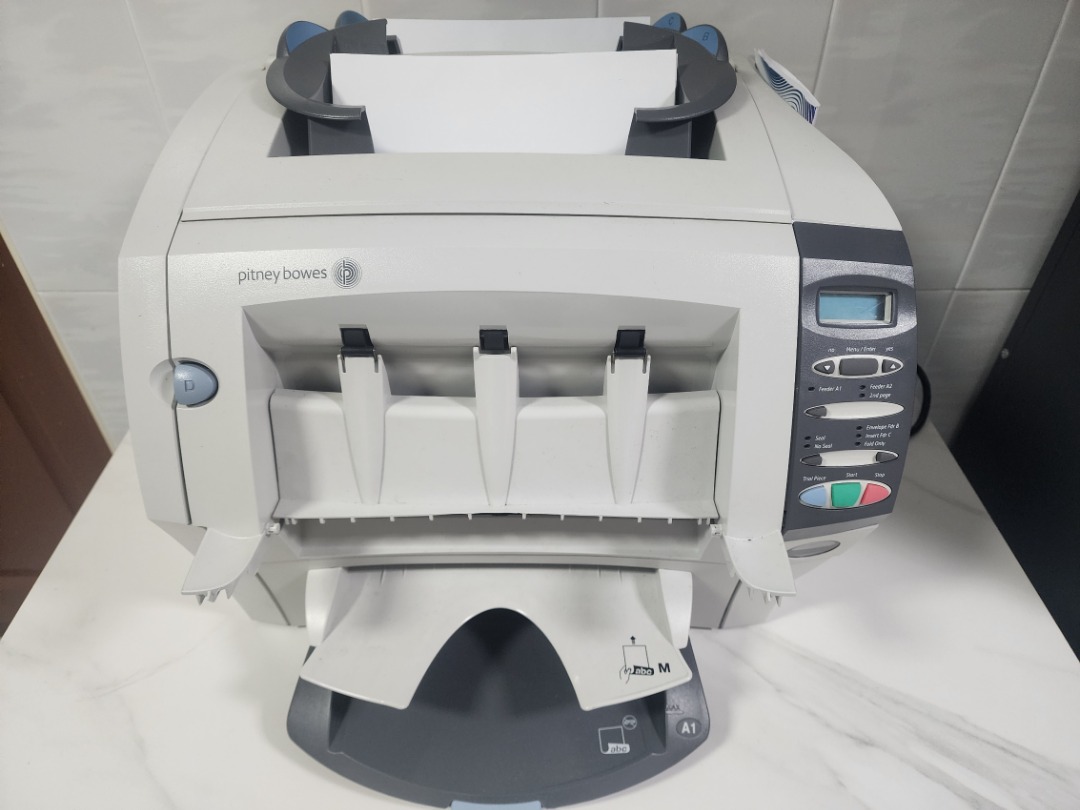 Pitney Bowes Relay 1000 Document Inserting System (3in1 Insert-Fold-Seal) Paper Folding For Sale ...