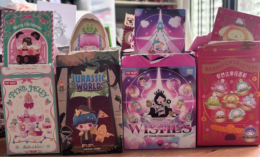 POPMART skullpanda, dimoo, pino jelly, molly, Hobbies & Toys, Toys ...