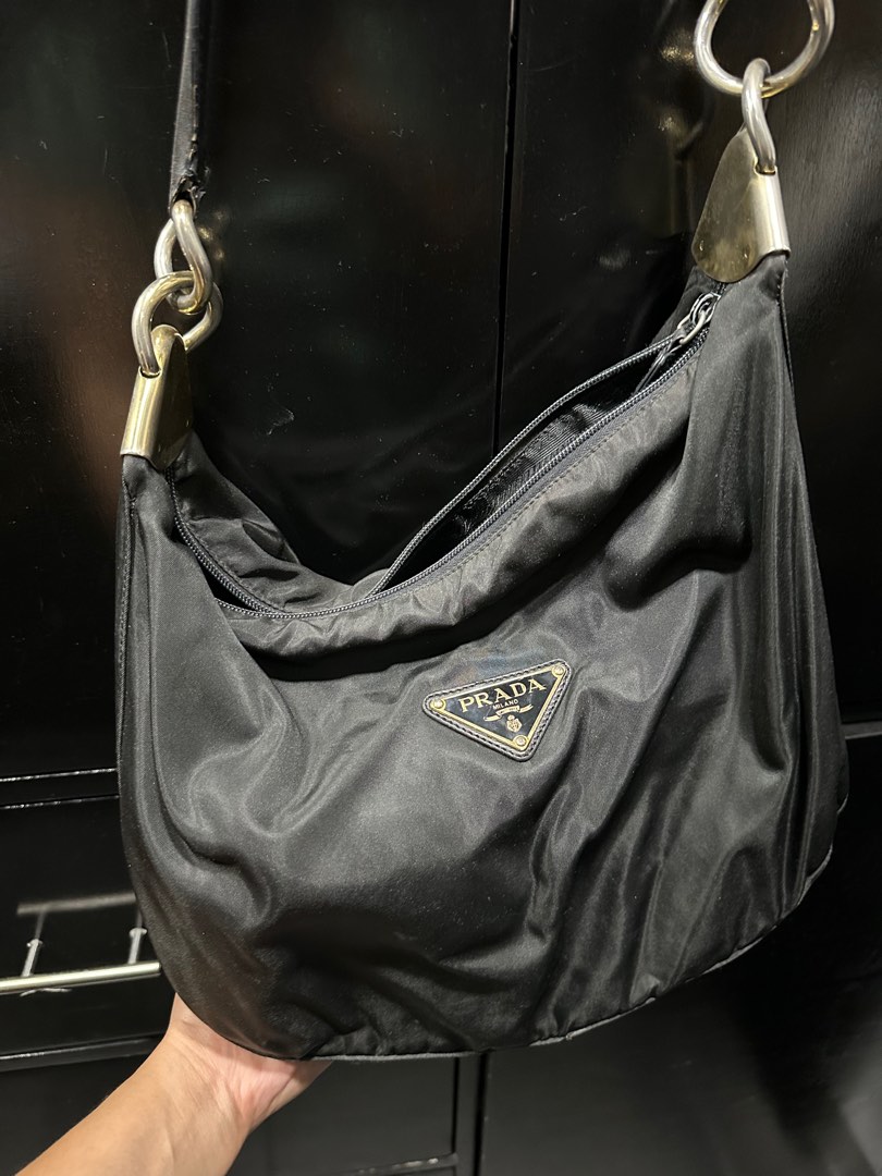 Prada Nylon Sling Bag, Luxury, Bags & Wallets on Carousell