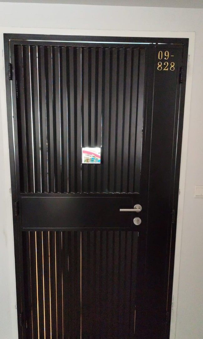 Privacy gate/hdb door/condo gate/bedroom door/door factory sg/hdb gate ...
