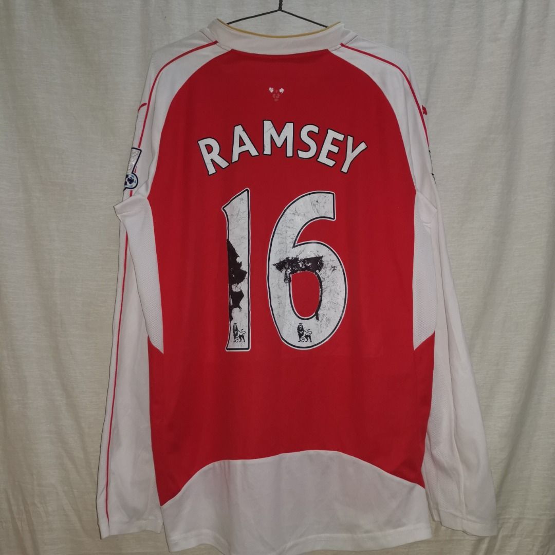 Puma Fly Emirates Ramsey 16 Soccer/Football Jersey (Red, White) (fits ...