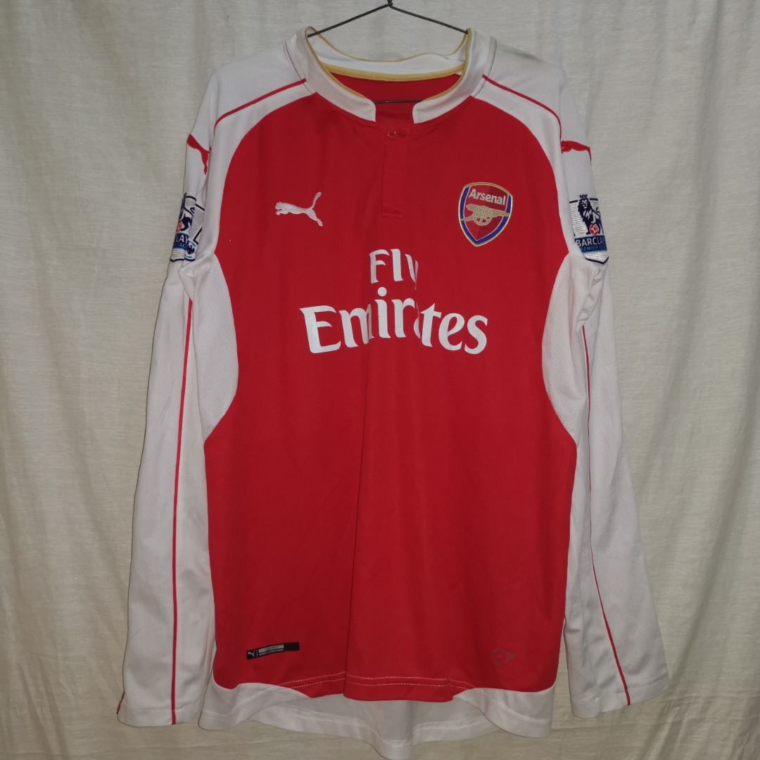 Puma Fly Emirates Ramsey 16 Soccer/Football Jersey (Red, White) (fits ...