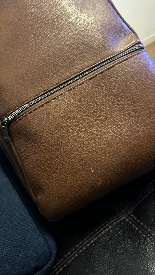 Samsonite Classic Leather Slim Backpack (Brown), Luxury, Bags & Wallets ...