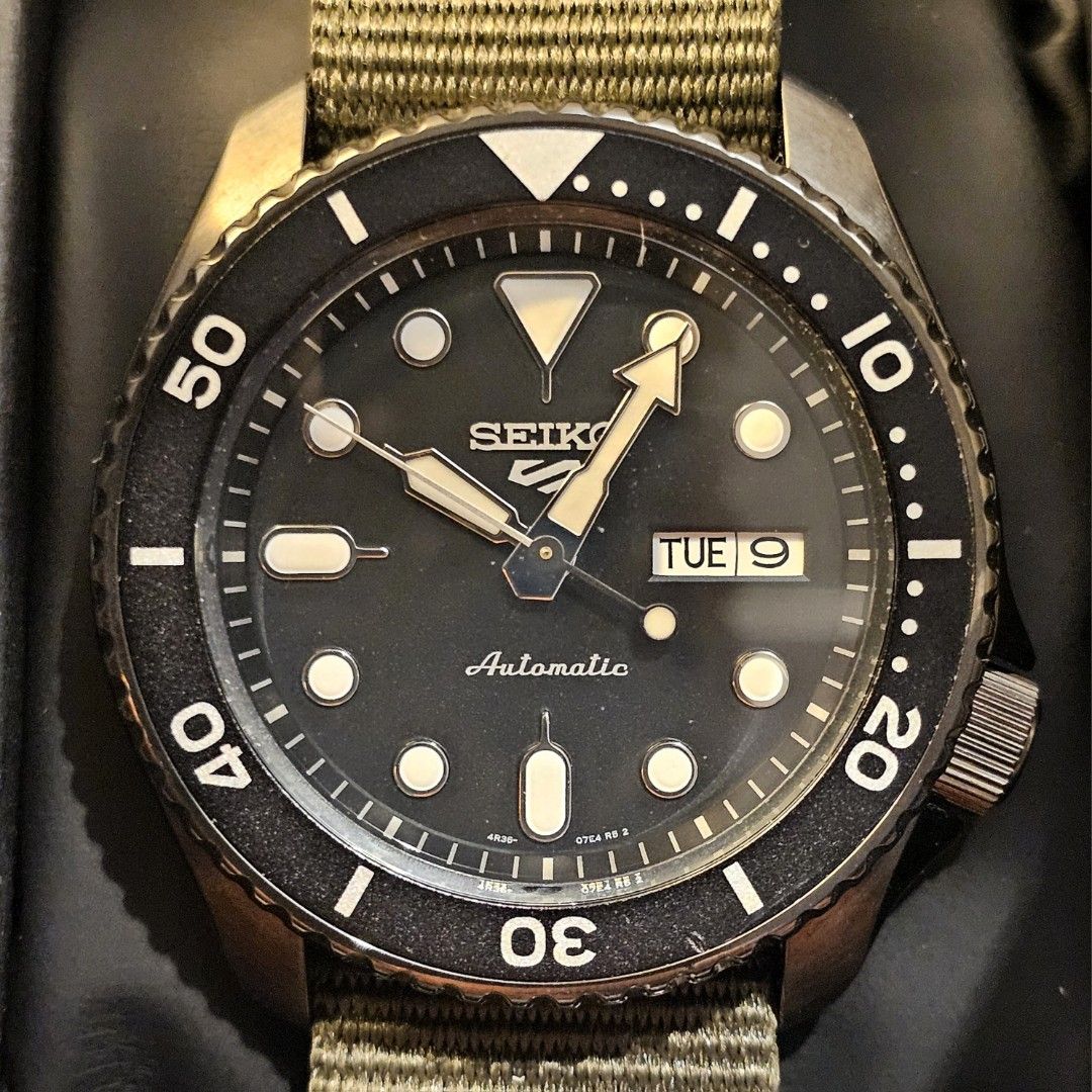 Seiko SRPD65K4 PVD BLACK, Men's Fashion, Watches & Accessories, Watches ...