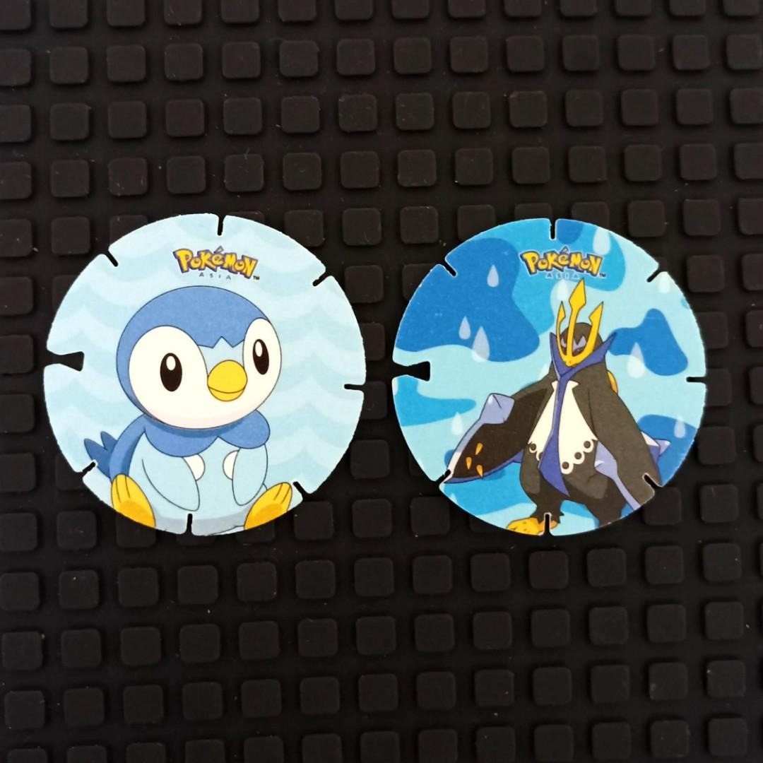 Set Tazos Tazoz Tajoz Pokemon Coin Chiki Piplup Empoleon, Fesyen Pria ...