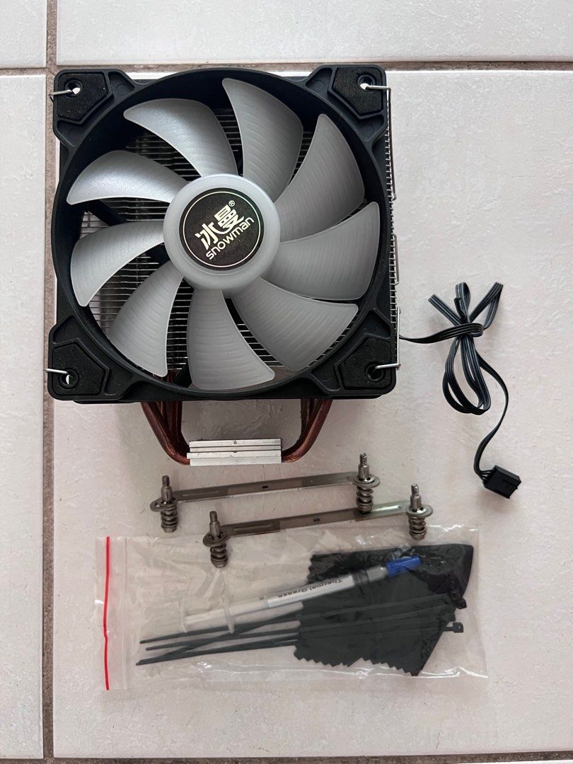 snowman rgb cpu cooler heatsink fan, Computers & Tech, Parts ...